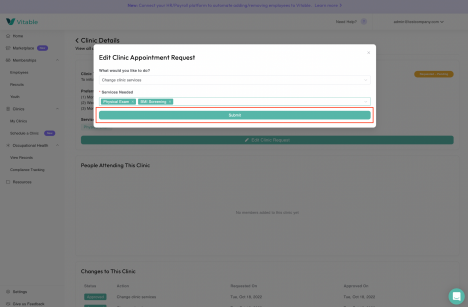 Modifying an Upcoming Clinic or Attendee List – Vitable Health Client ...